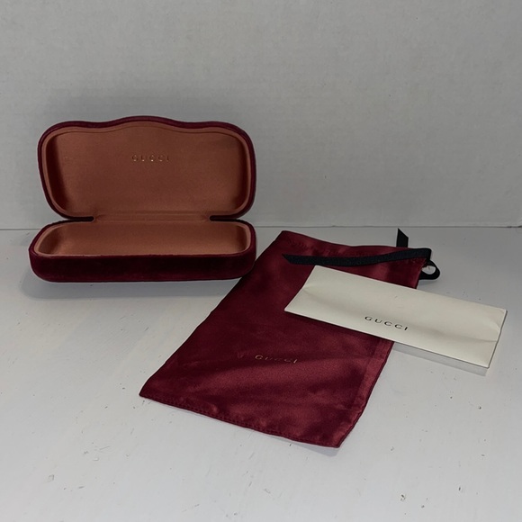 Gucci | Accessories | Gucci Red Velvet Sunglass Glasses Case | Poshmark